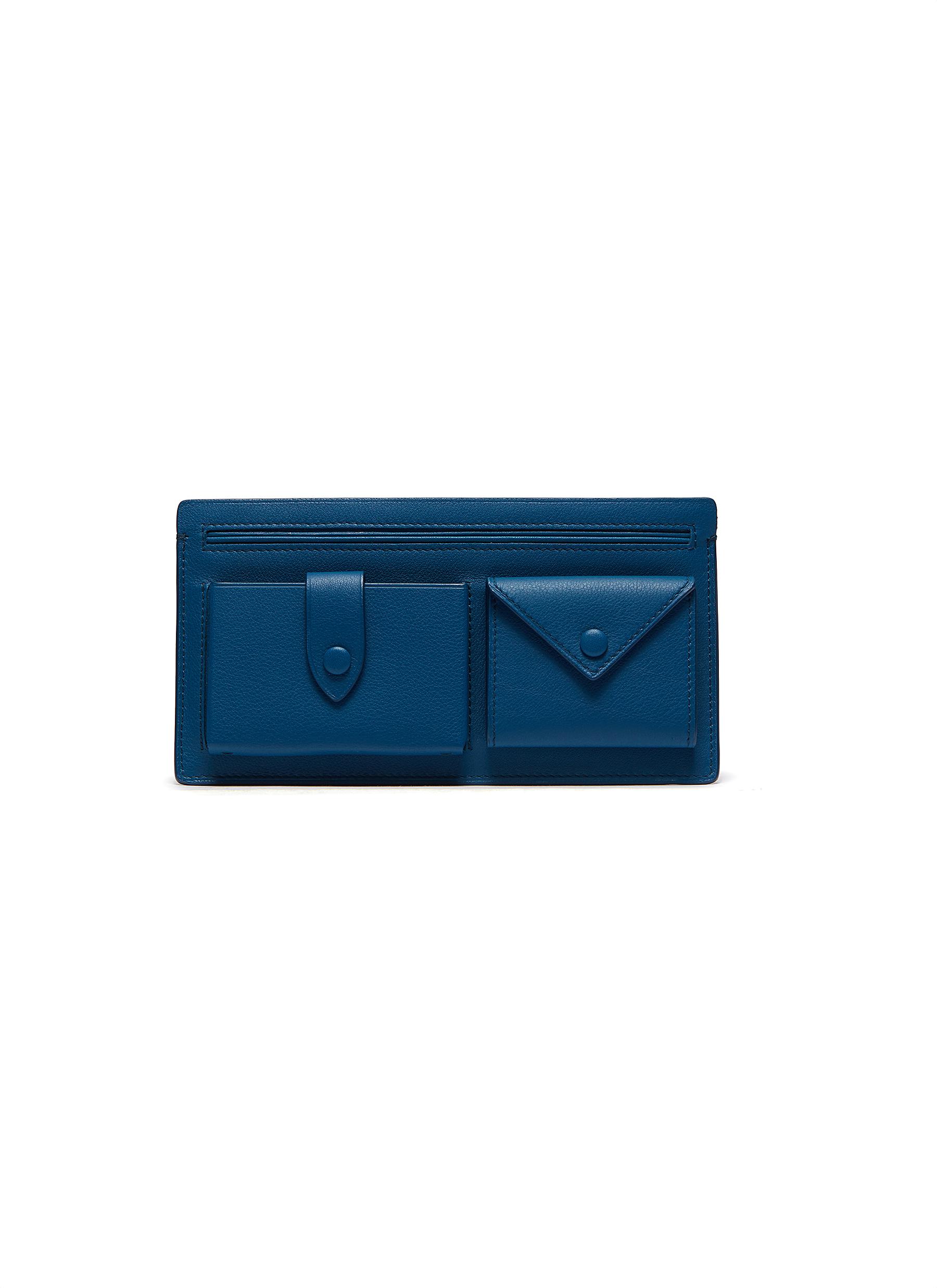 Metier Inside Out' Leather Wallet In Blue | ModeSens