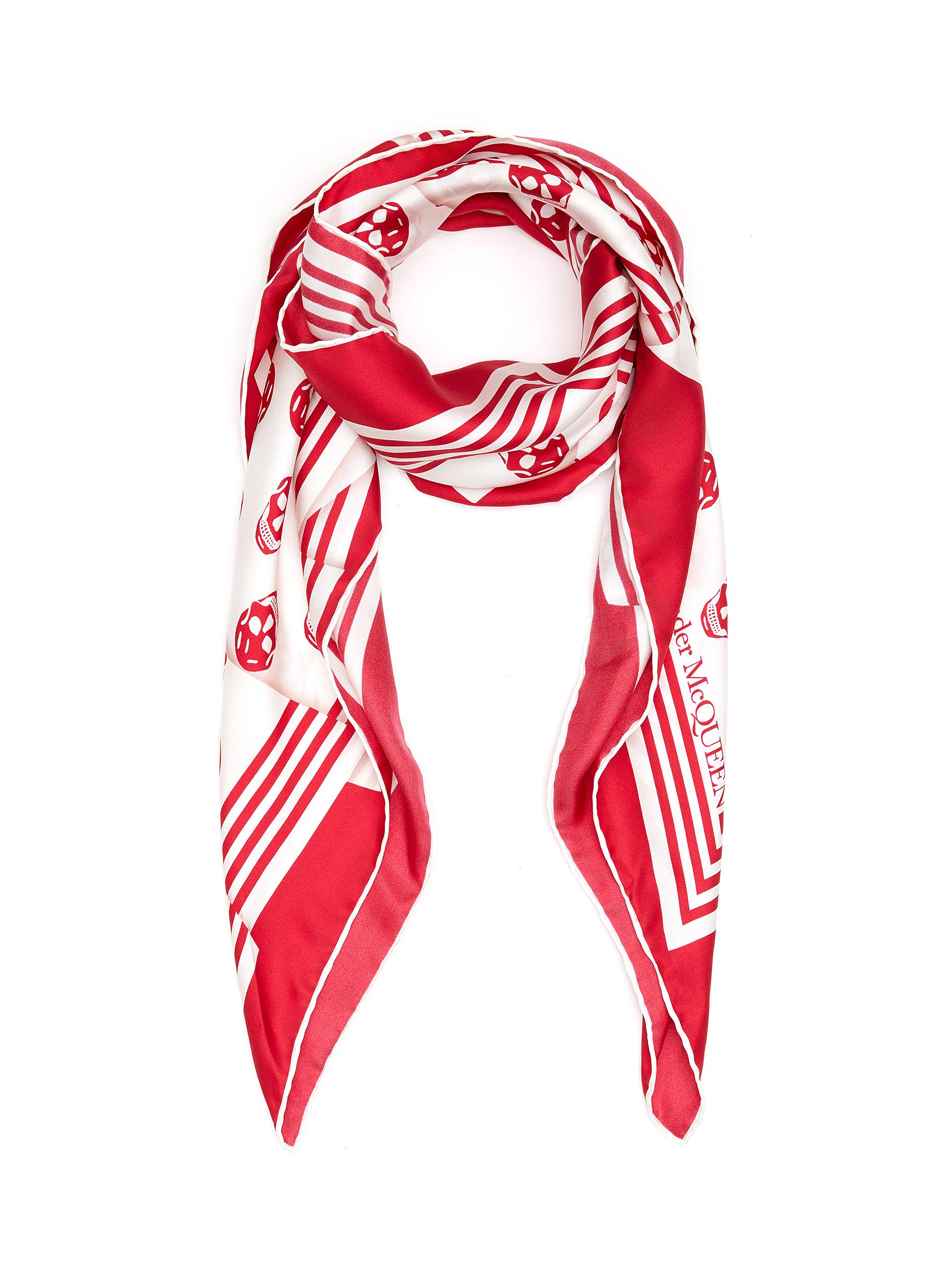 CRASHED SILK BIKER SCARF