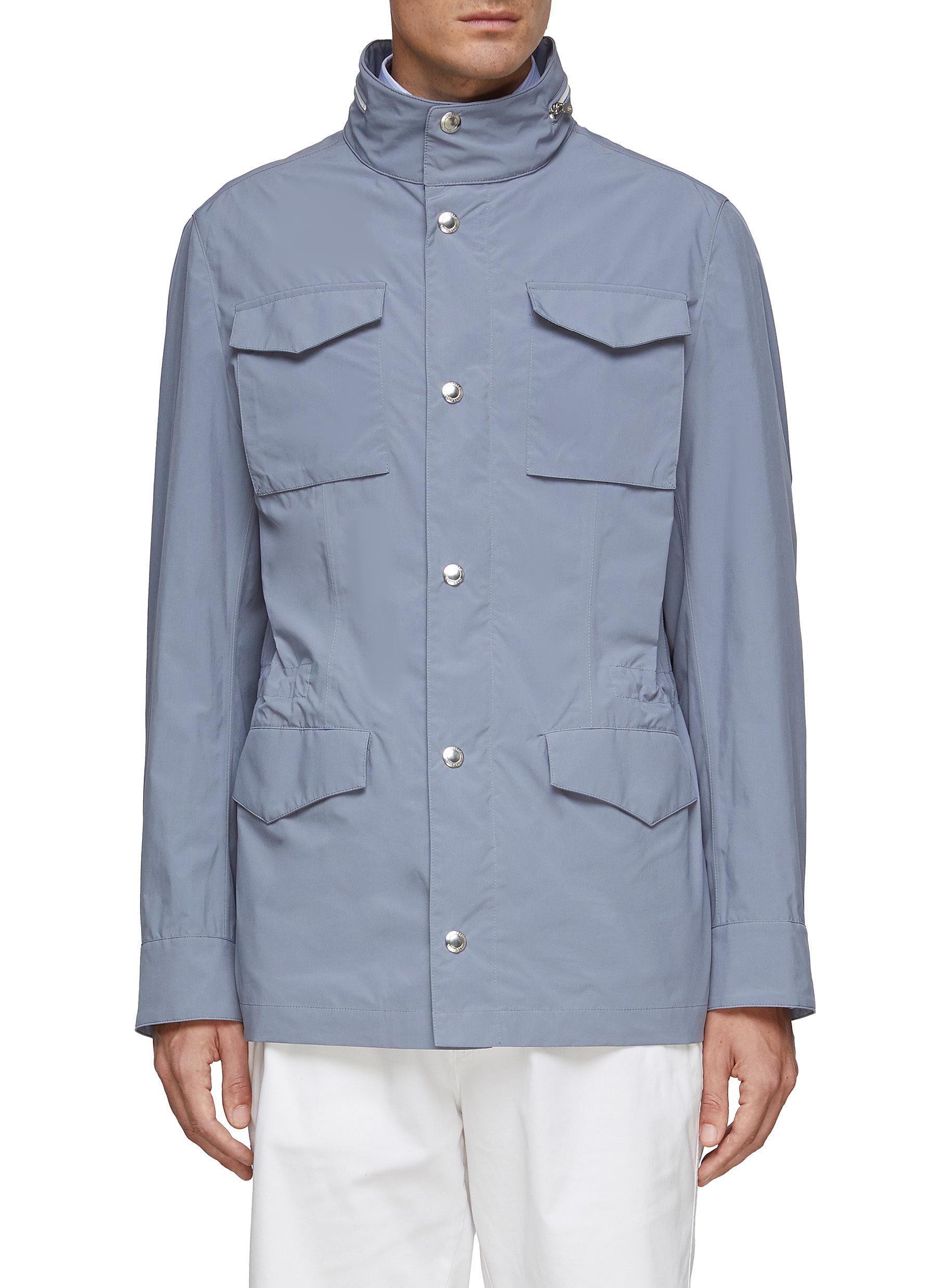 Brunello Cucinelli Flap Chest Pocket Concealed Toggle Hood Parka In ...