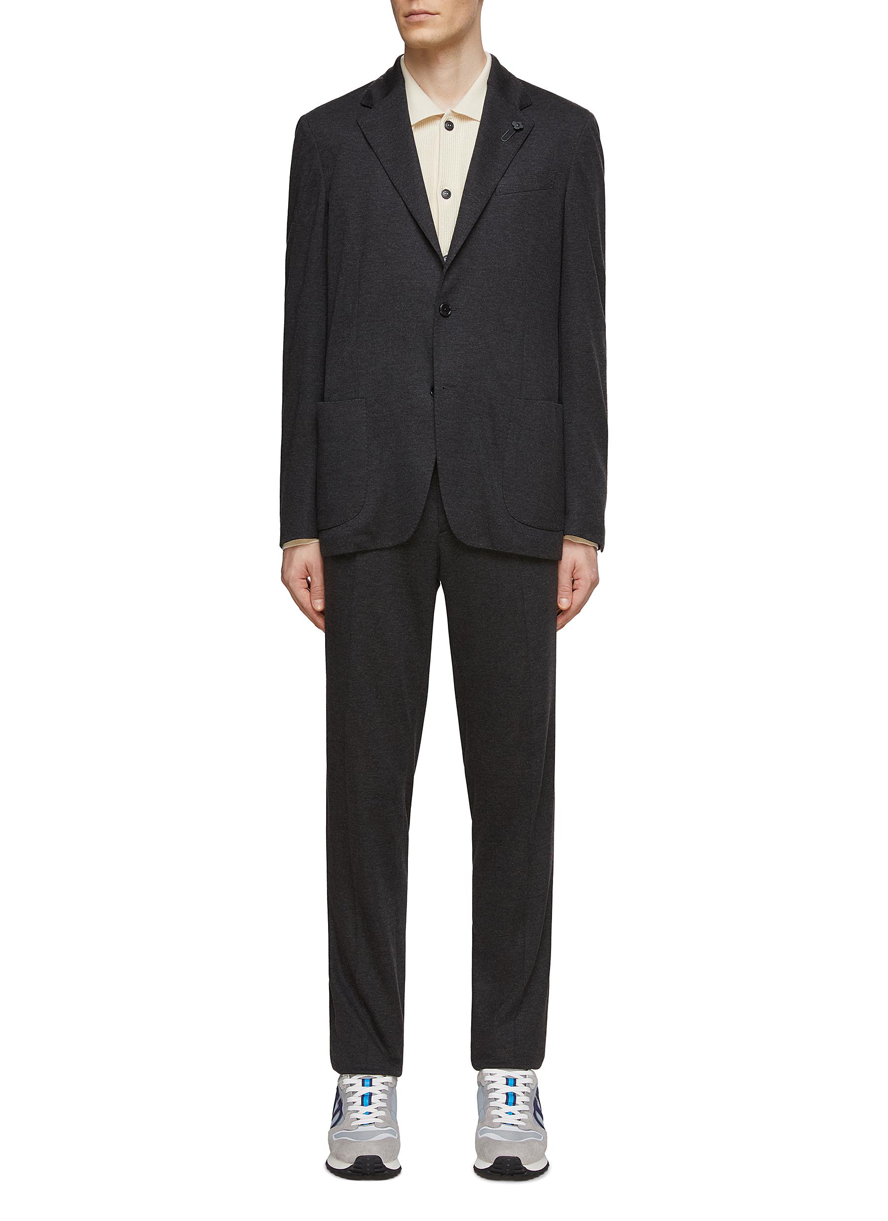 EASY WEAR SINGLE BREASTED NOTCH LAPEL SUIT