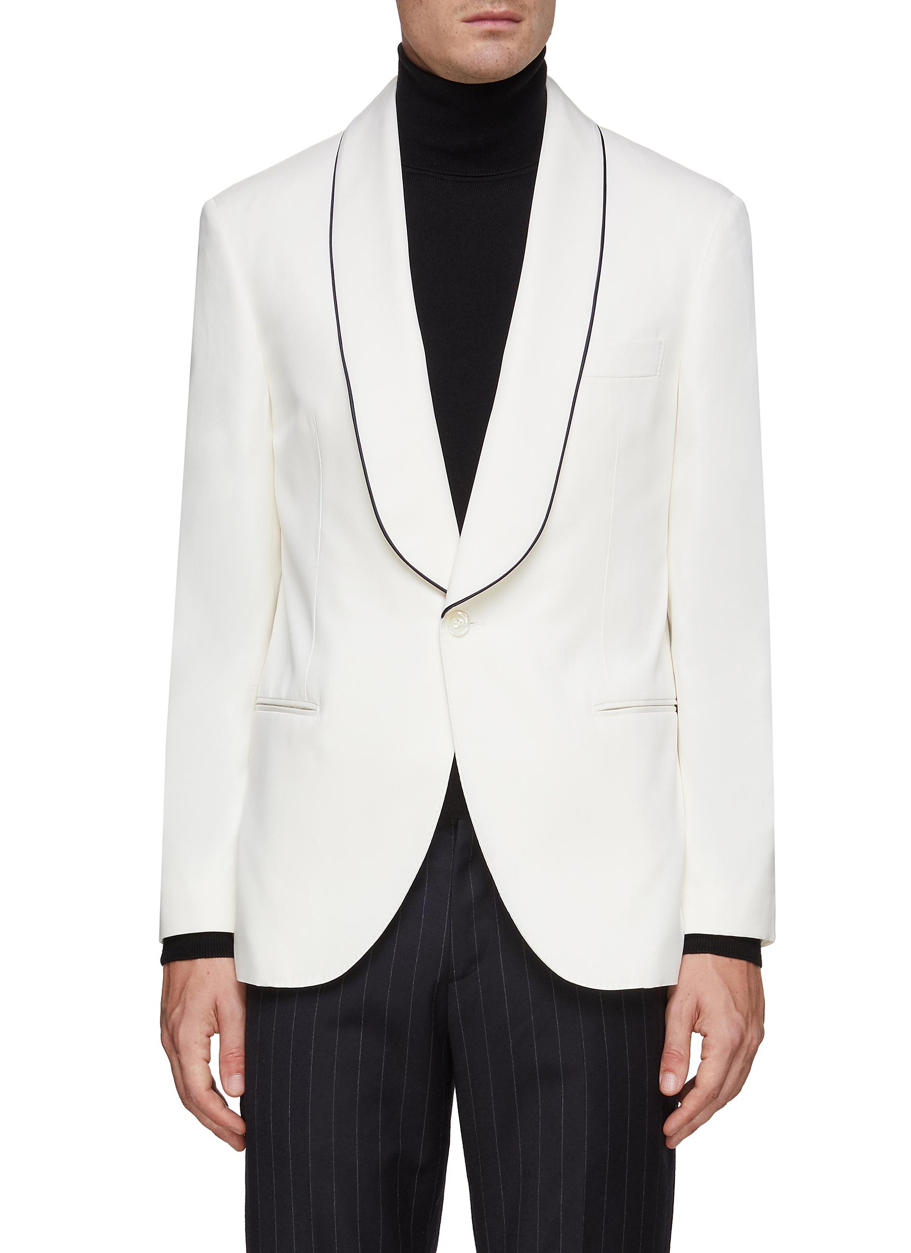 Brunello Cucinelli Single-breasted Suit Jacket In White | ModeSens
