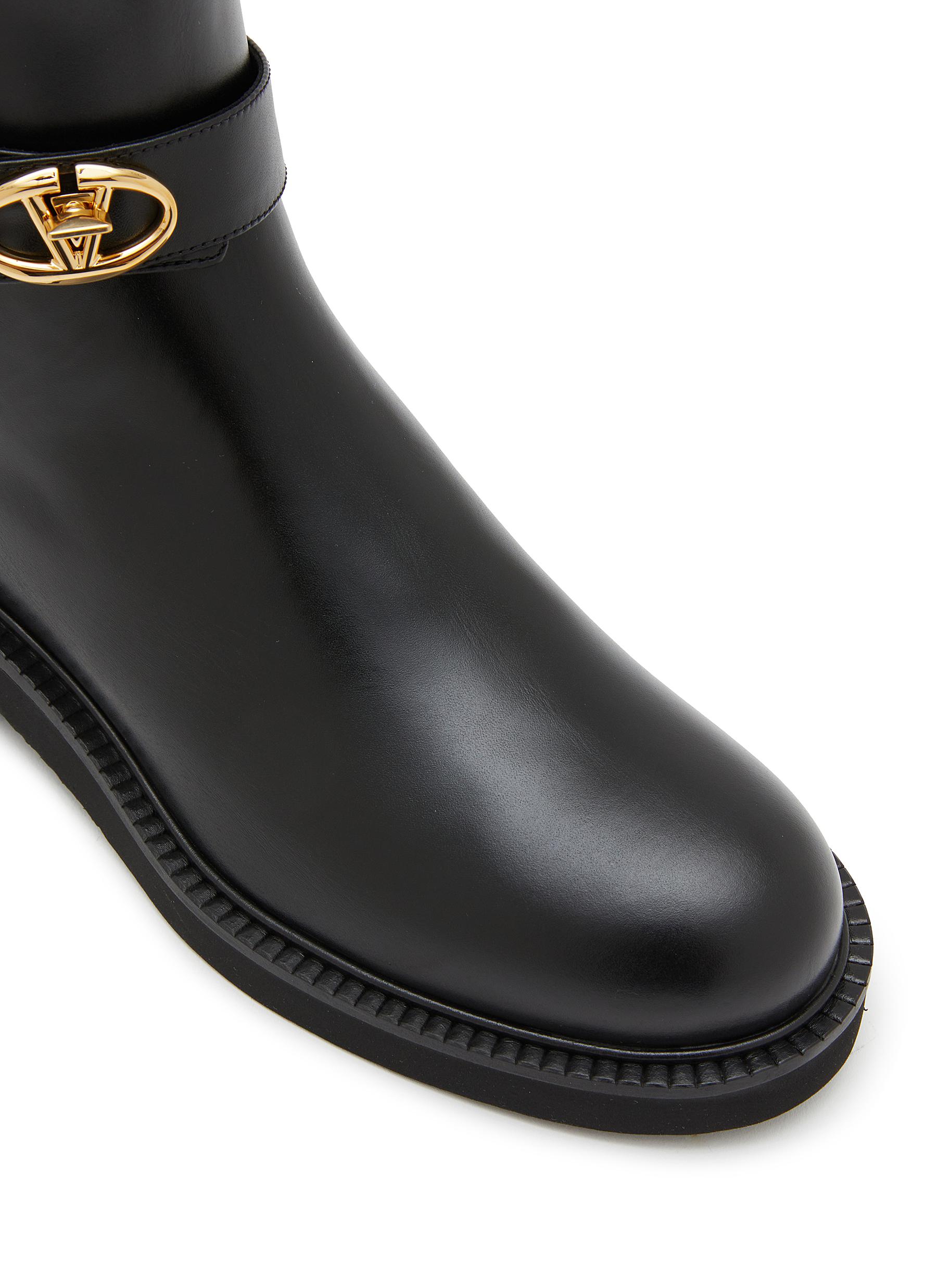 VLOGO LOCKER LEATHER BOOTS