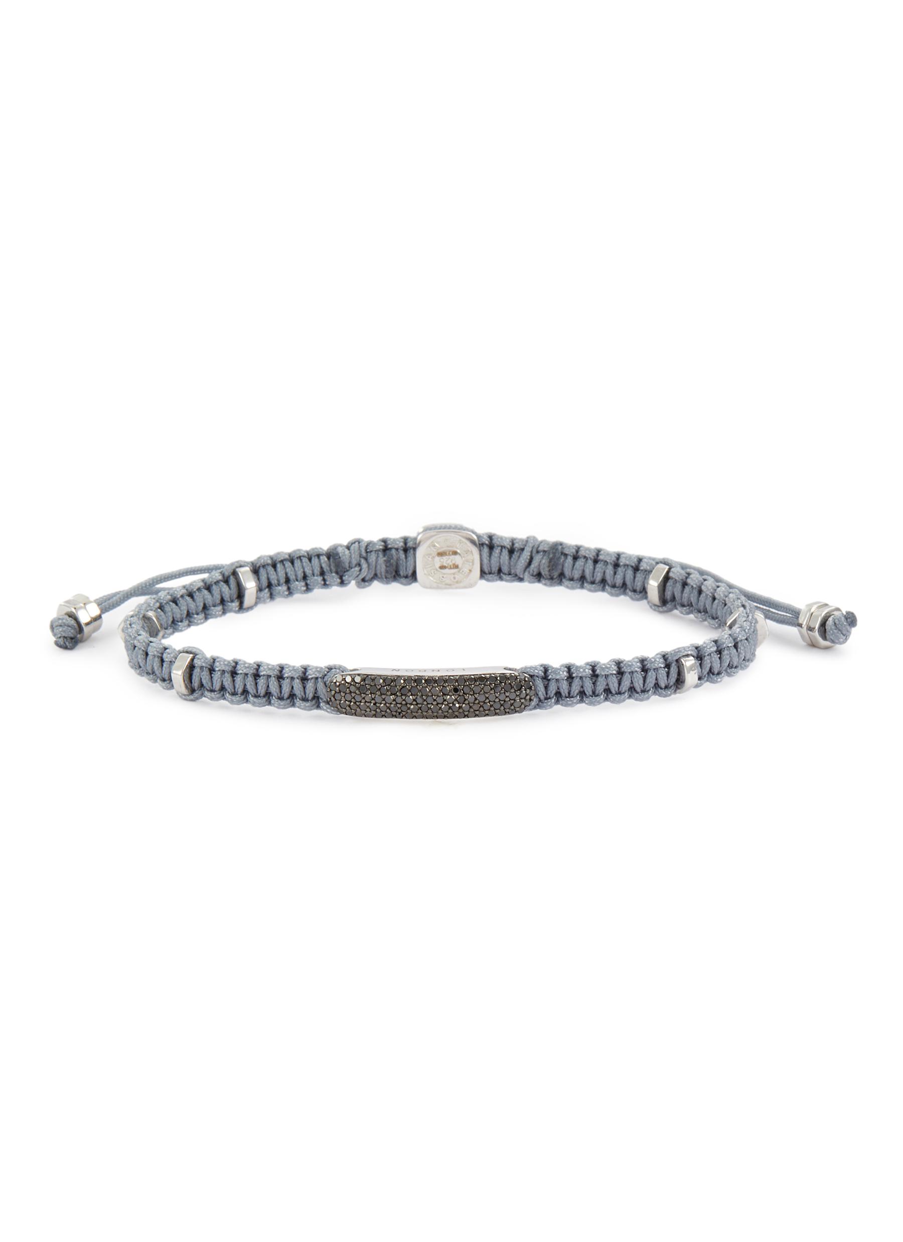 DIAMOND BATON MACRAMé BRACELET