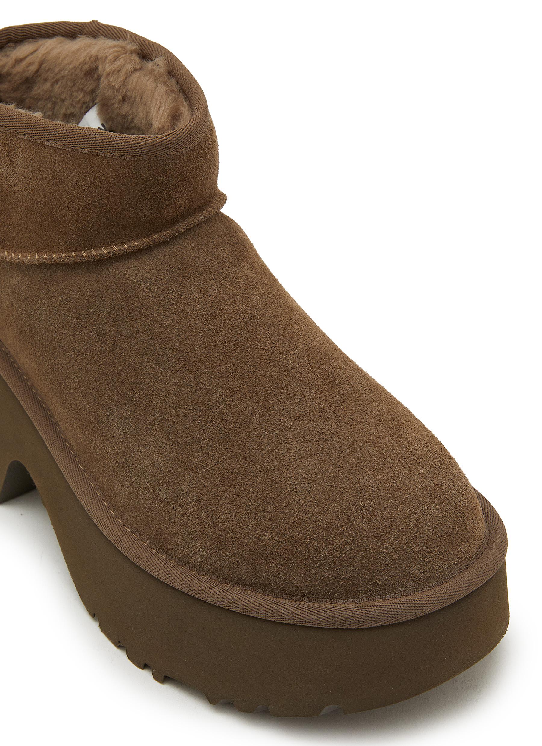 CLASSIC ULTRA MINI NEW HEIGHTS SUEDE ANKLE BOOTS