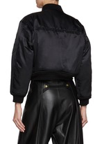 ALEXANDERWANG | Logo Embroidered Shrunken Bomber Jacket ALEXANDERWANG | Logo Embroidered Shrunken Bomber Jacket