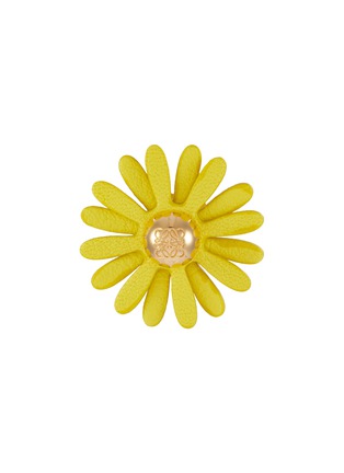 LOEWE | Flower Leather Pin | Women | Lane Crawford